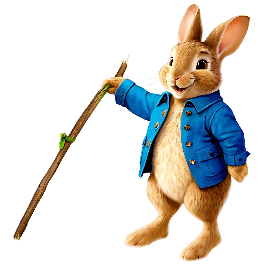 Download Peter Rabbit In Blue Jacket Png Wed68 | Wallpapers.com