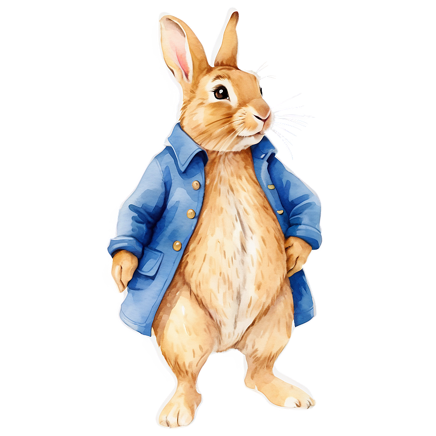 Download Peter Rabbit Watercolor Art Png 41 | Wallpapers.com