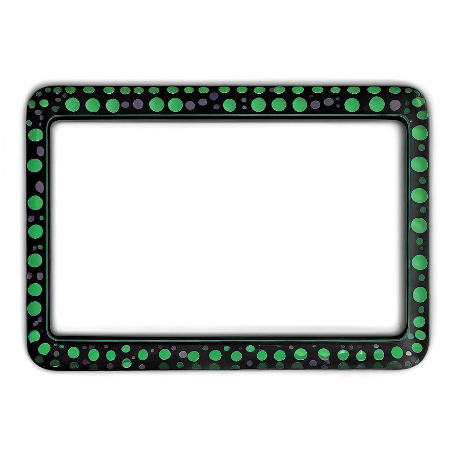 Download Polka Dot Green Border Png 33 | Wallpapers.com