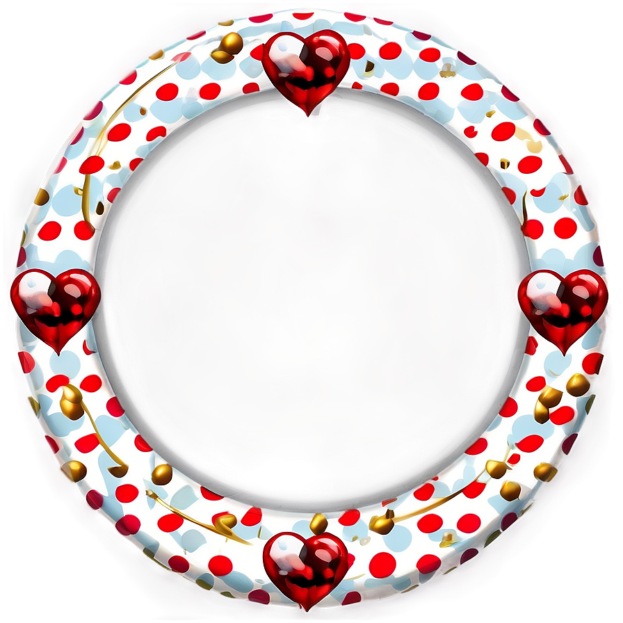 Download Polka Dots Valentines Frame Png Yjr | Wallpapers.com
