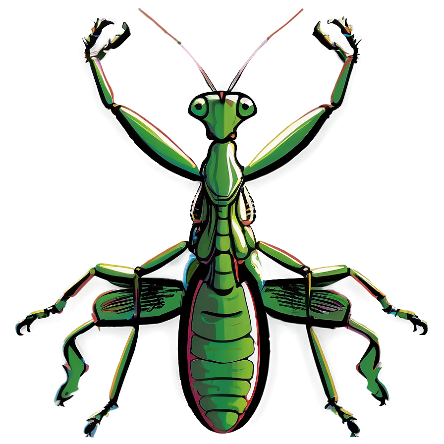 Download Praying Mantis Outline Png Uoq43 | Wallpapers.com