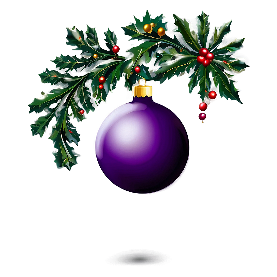 Download Purple Christmas Ornaments Png 70 | Wallpapers.com