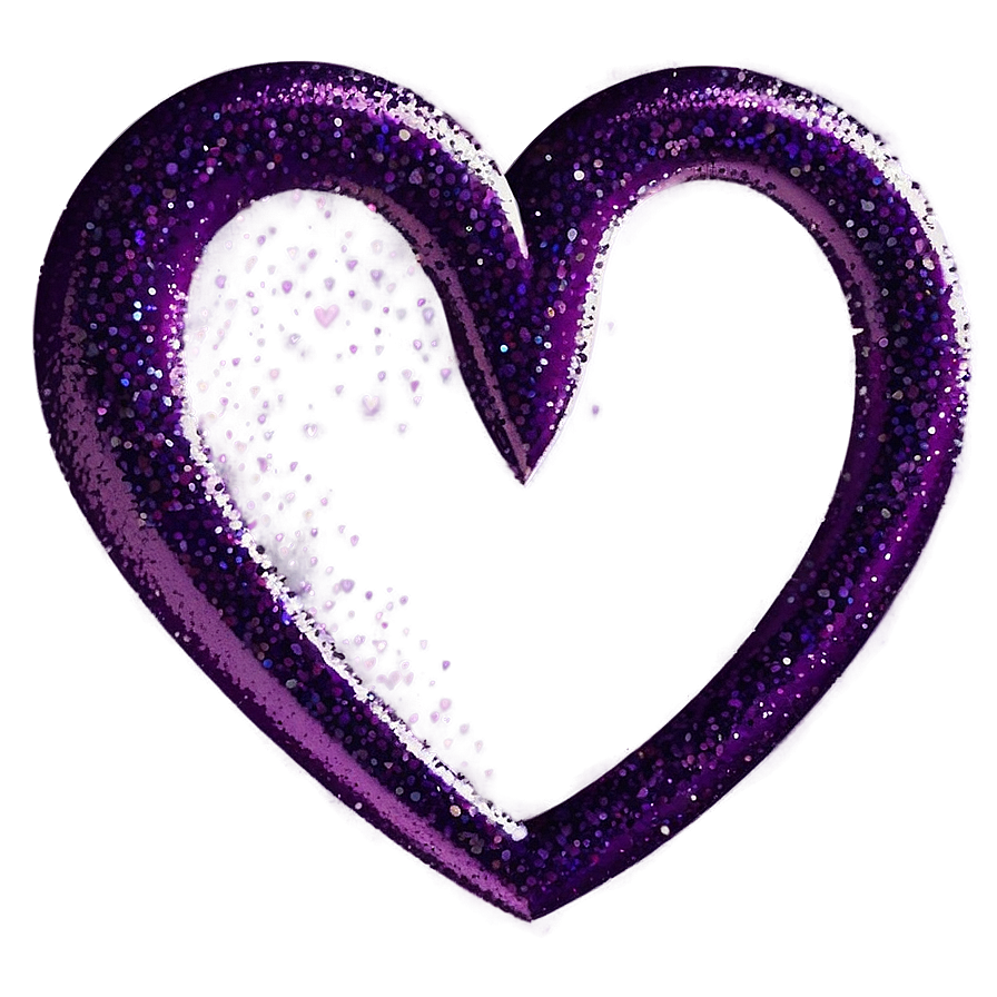 Download Purple Glitter Heart Png 06252024 | Wallpapers.com