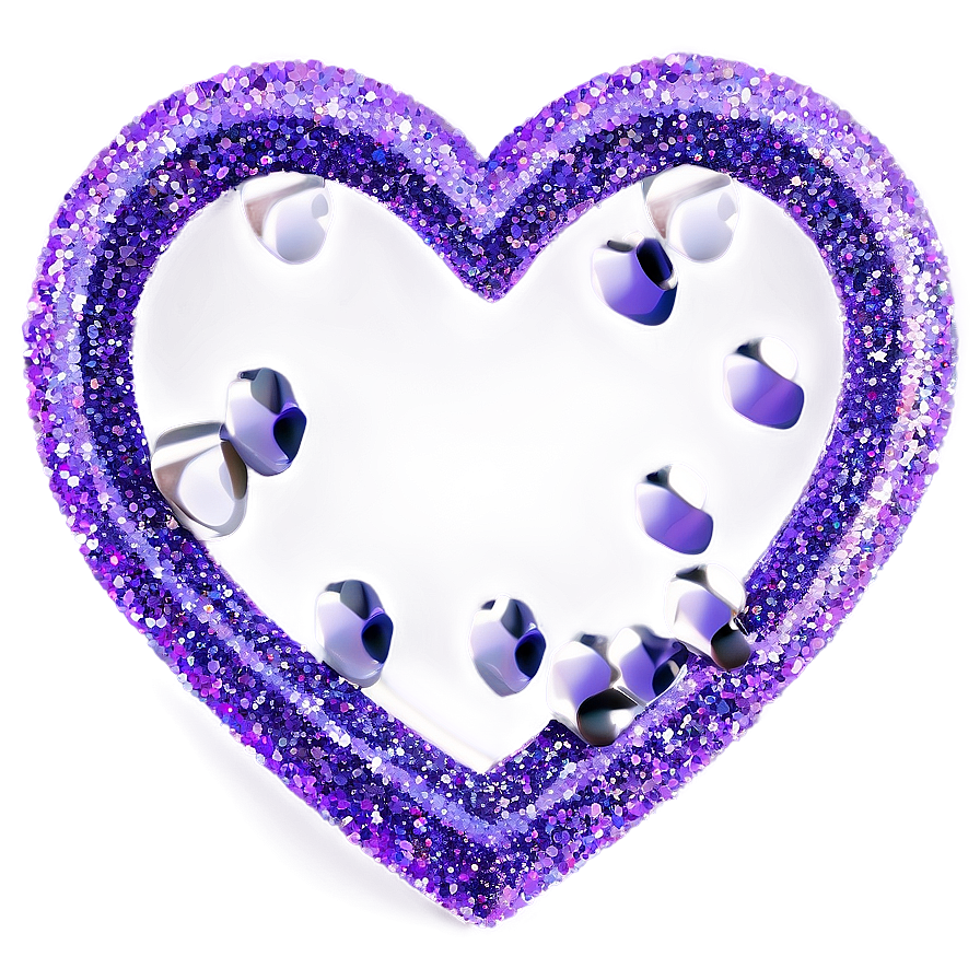 Download Purple Glitter Heart Png 06252024 | Wallpapers.com