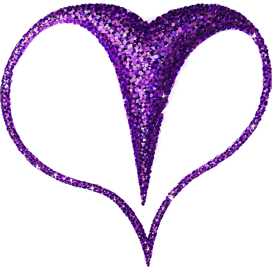 Download Purple Glitter Heart Png 99 | Wallpapers.com