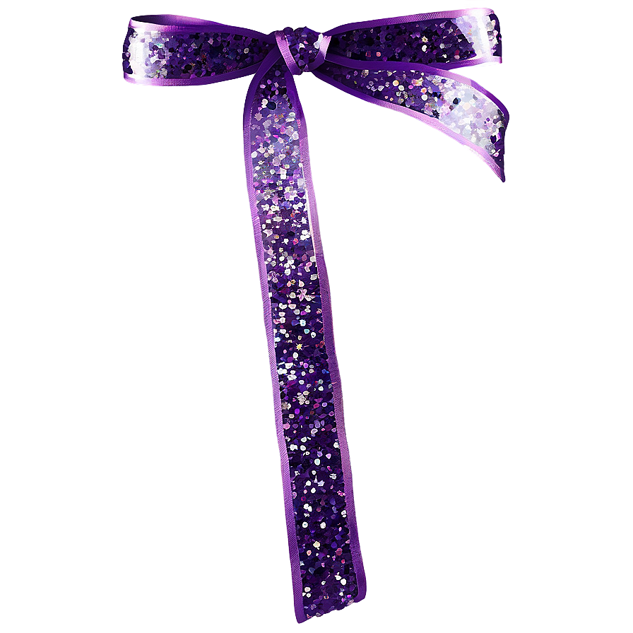 Download Purple Glitter Ribbon Png Jvp | Wallpapers.com