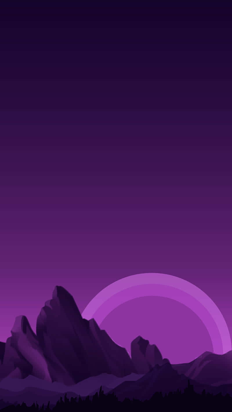 Download Purple_ Mountain_ Majesty_with_ Rising_ Moon Wallpaper ...