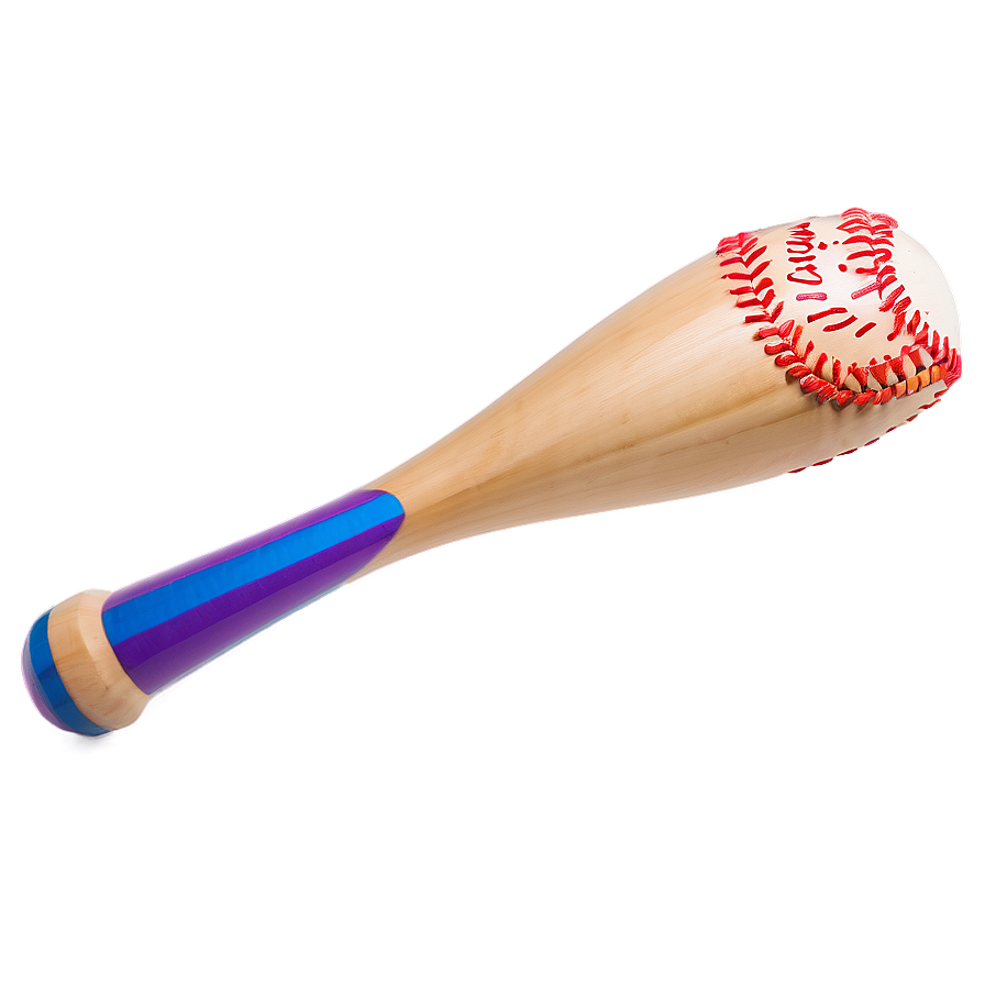 Download Rainbow Baseball Bat Png Kbl | Wallpapers.com