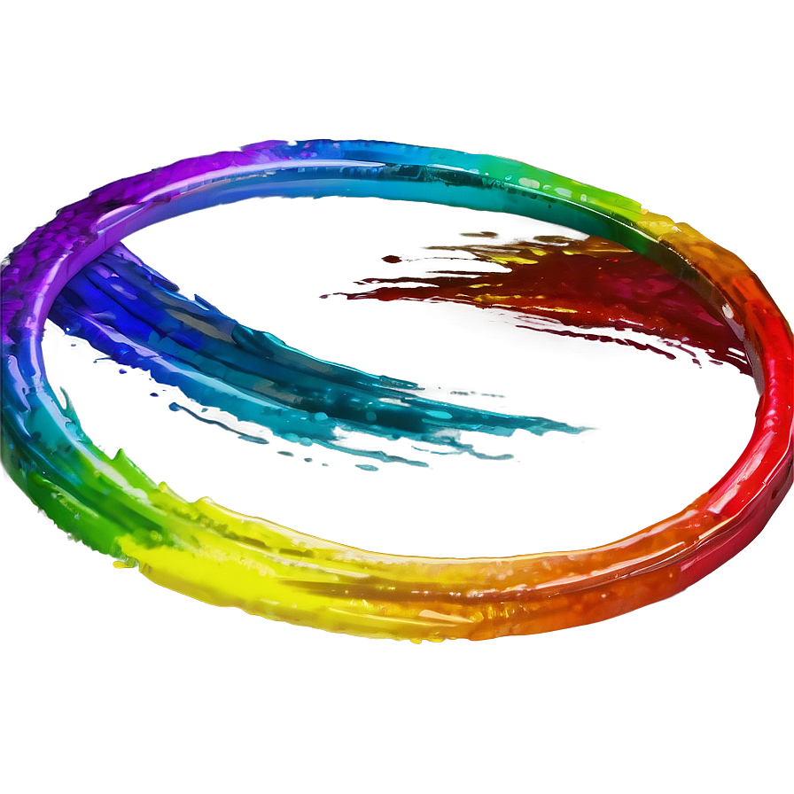 Download Rainbow Circle Brush Stroke Png Xlv | Wallpapers.com