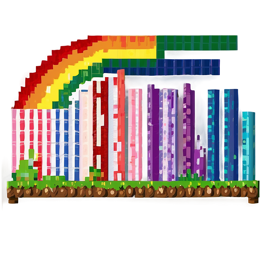 Download Rainbow Pixel Art Png Jlh99 | Wallpapers.com