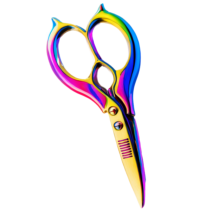 Download Rainbow Titanium Hair Scissors Png 40 | Wallpapers.com