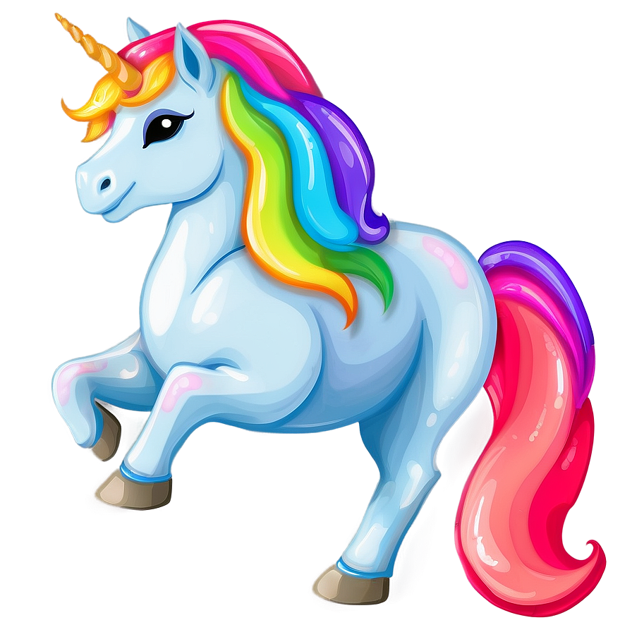 Download Rainbow Unicorn Clipart Png 87 | Wallpapers.com
