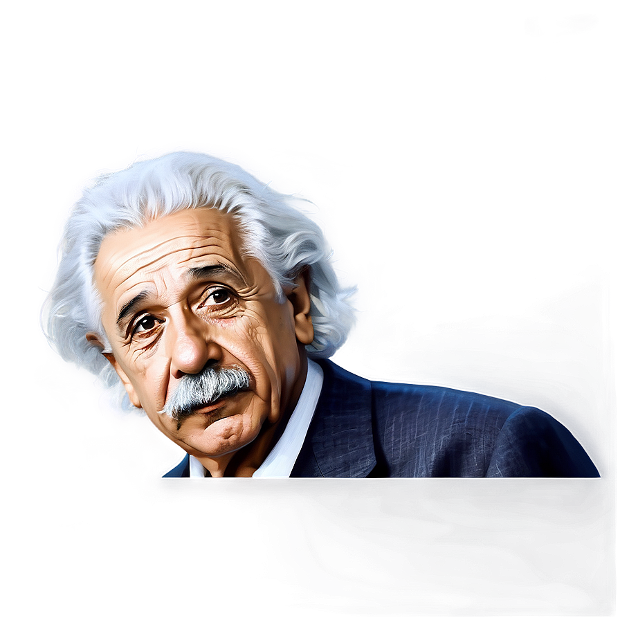 Download Realistic Albert Einstein Drawing Png 06122024 | Wallpapers.com