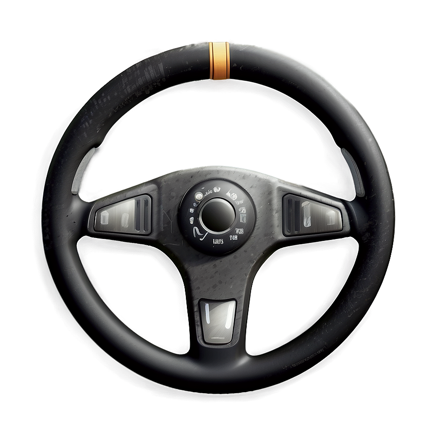 Download Realistic Steering Wheel Illustration Png Hdf | Wallpapers.com
