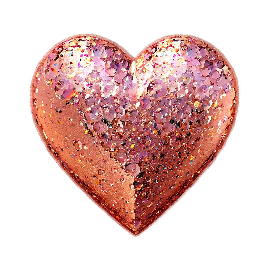 Download Rose Gold Glitter Valentine Hearts Png Xyi | Wallpapers.com
