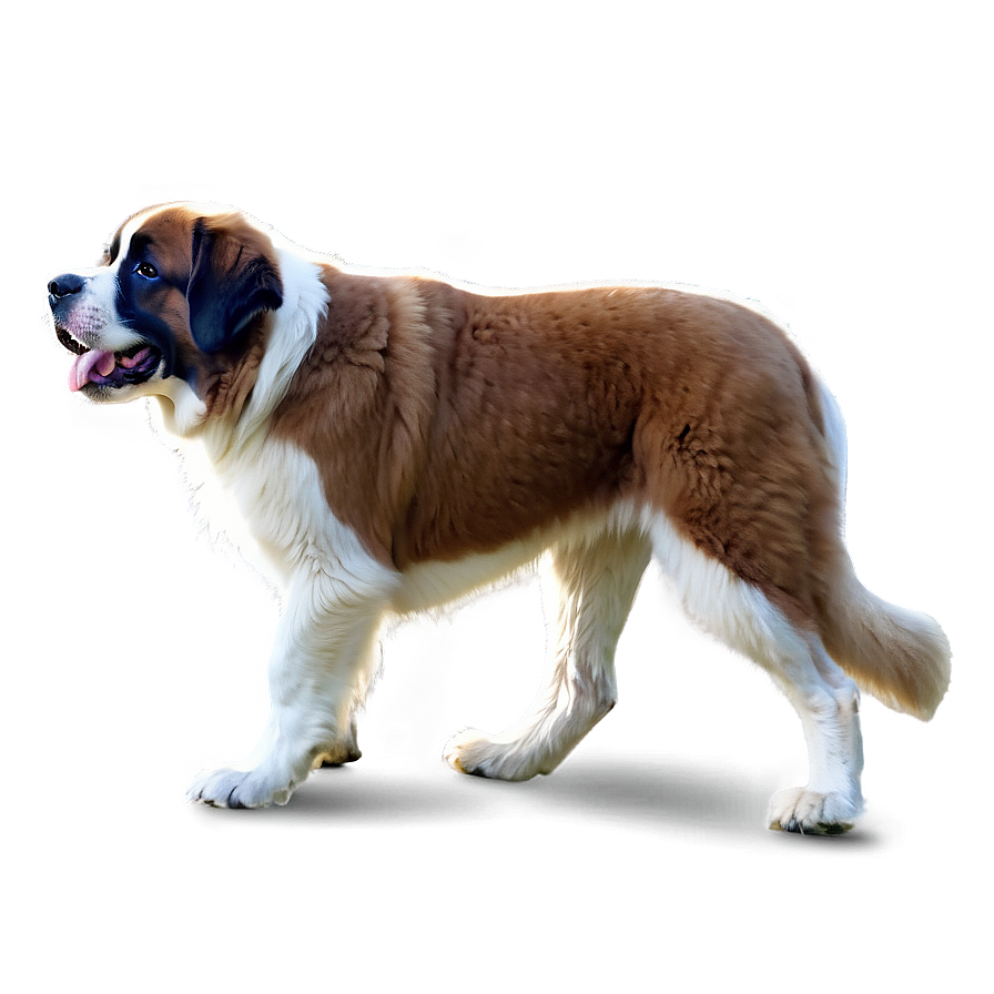 Download Saint Bernard Hiking Adventure Png Mju | Wallpapers.com