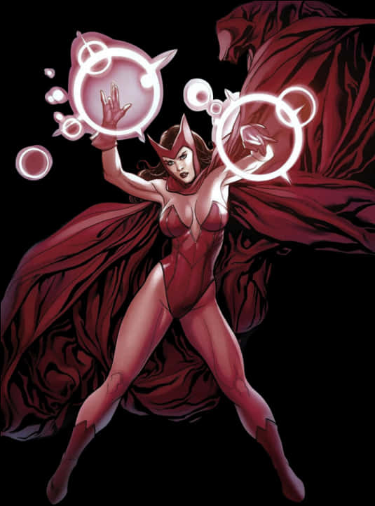 Download Scarlet Witch Magic Circles | Wallpapers.com