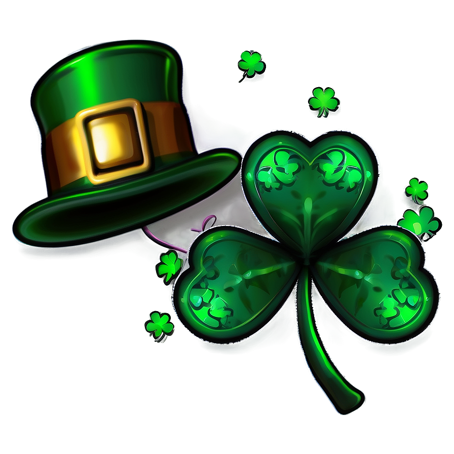 Download Shamrock And Leprechaun Hat Png 05242024 | Wallpapers.com