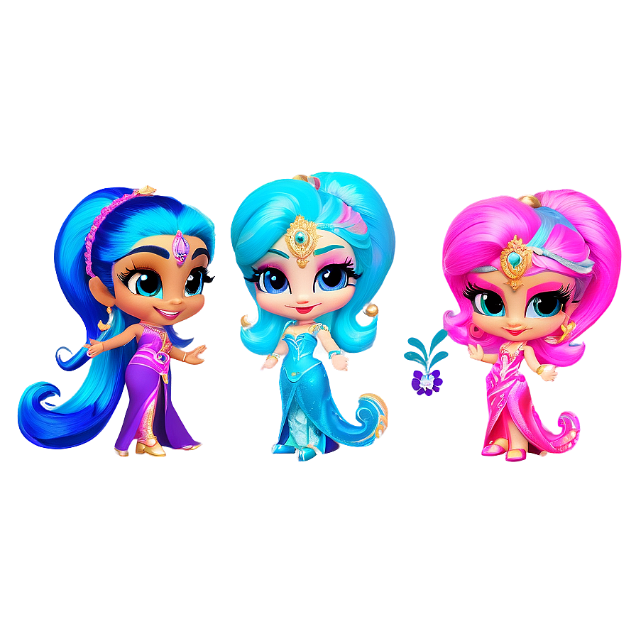 Download Shimmer And Shine Wish Granting Sisters Png Yuv | Wallpapers.com