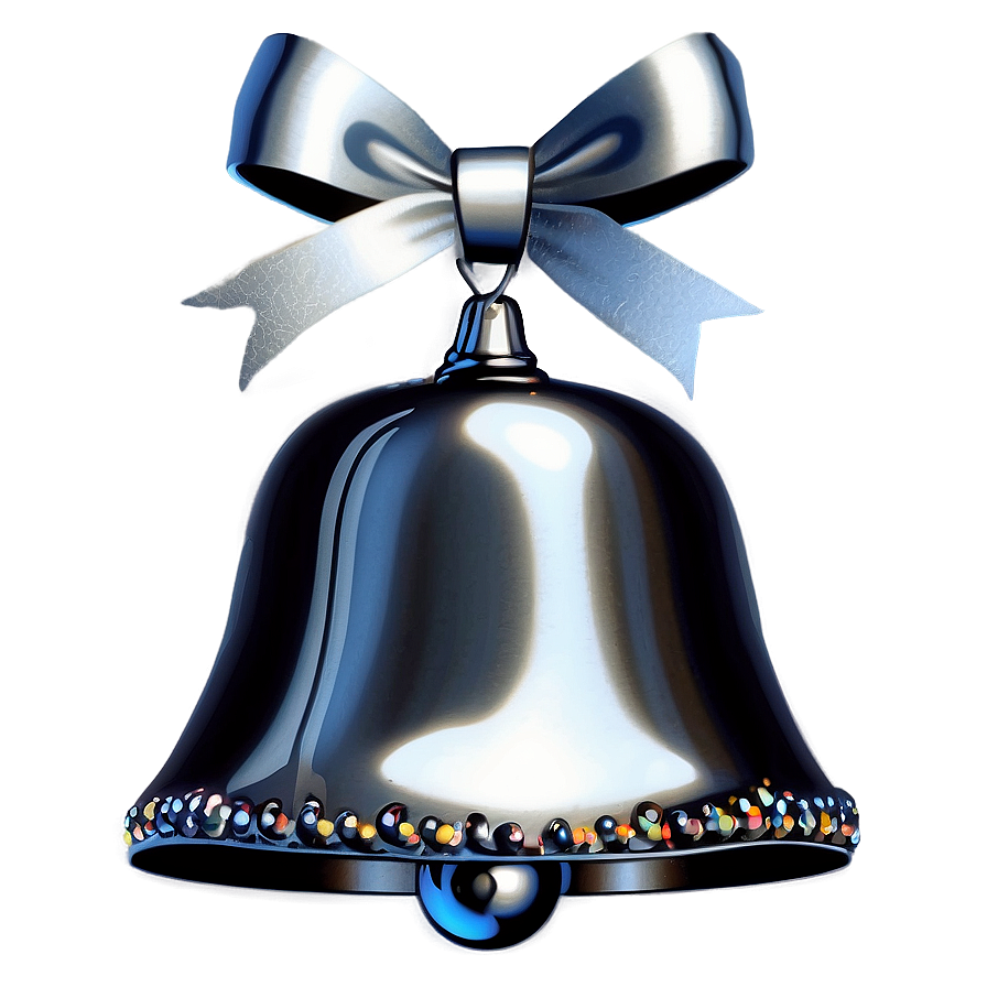 Download Silver Bell For Christmas Png 35 | Wallpapers.com