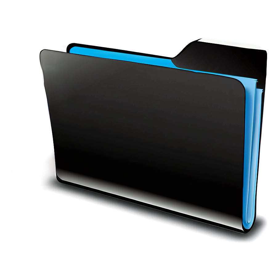 Download Simple Black Folder Icon Png Fpt | Wallpapers.com