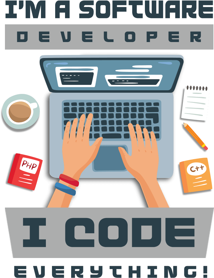 Download Software Developer Coding Illustration | Wallpapers.com