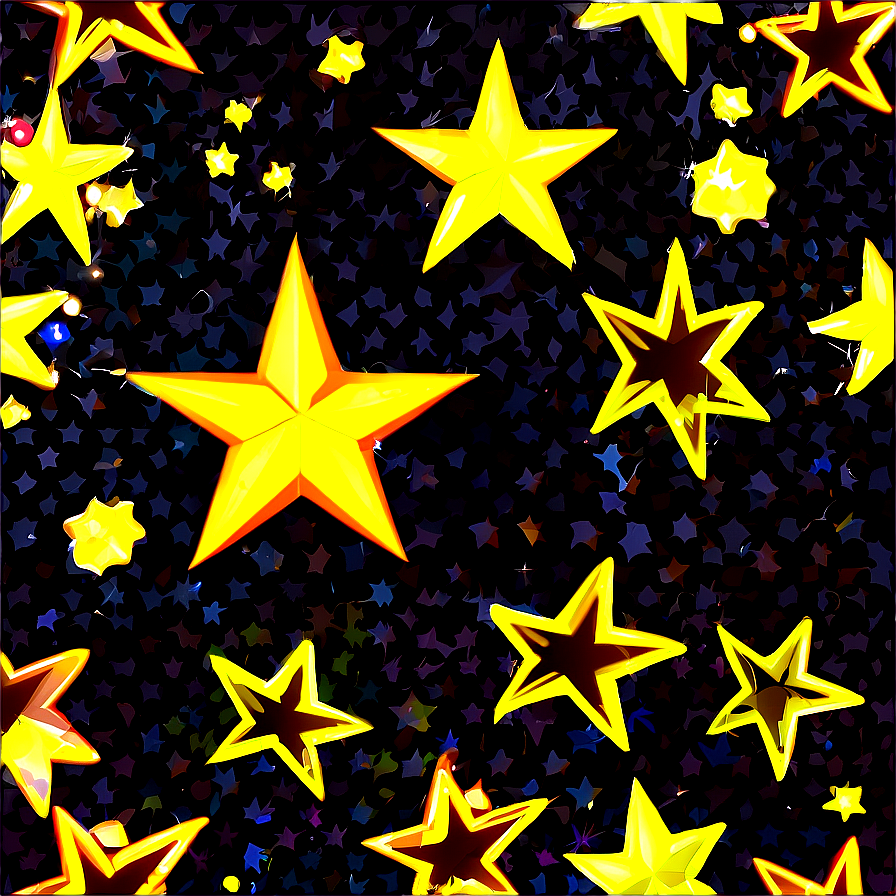 Download Sparkling Star Pattern Png 06132024 | Wallpapers.com