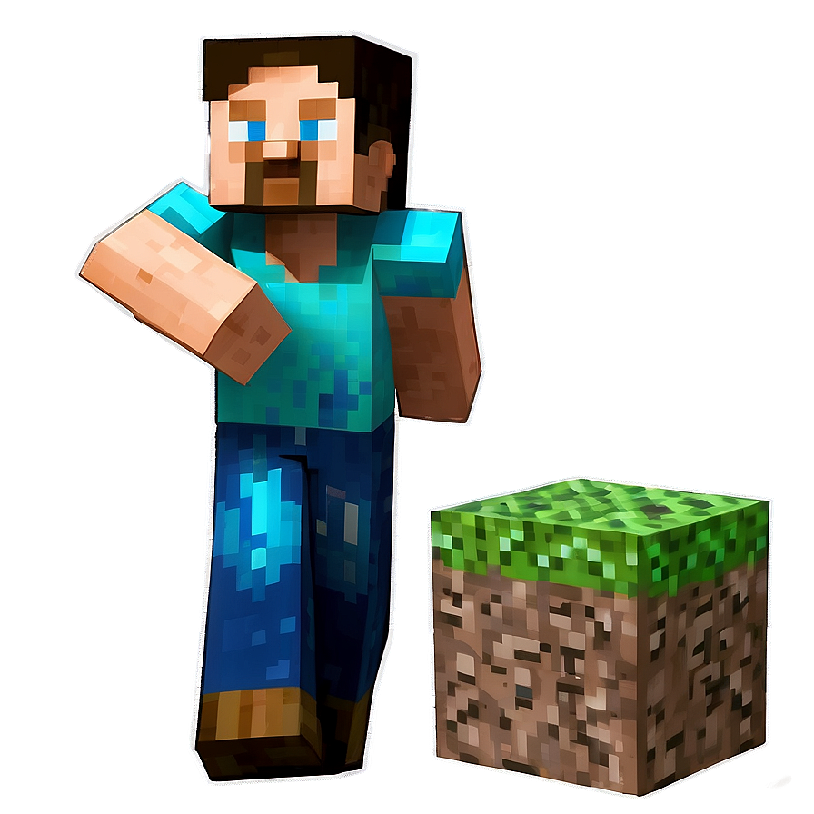 Download Steve Minecraft Character Png Uhj90 | Wallpapers.com
