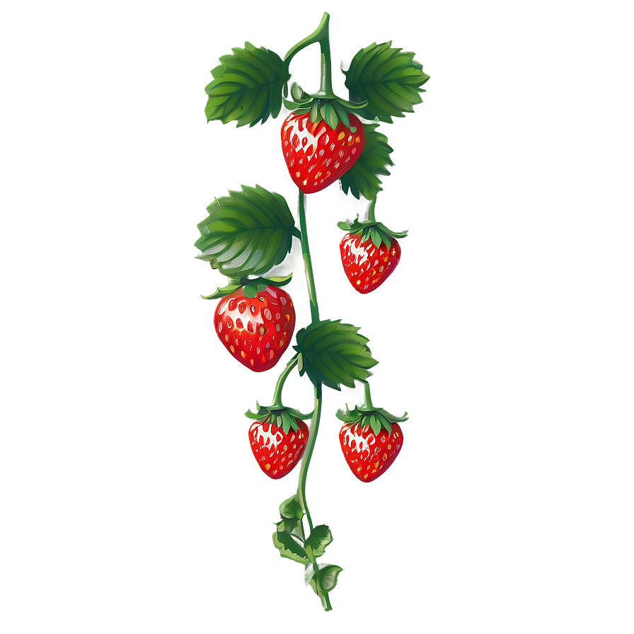 Download Strawberry Vine Png Whw45 | Wallpapers.com