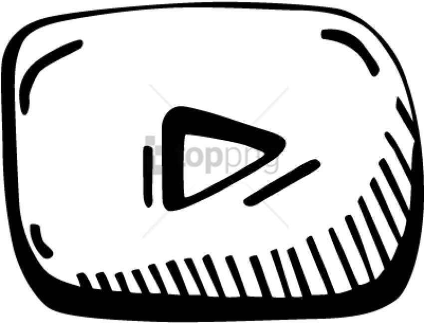 Download Stylized You Tube Play Button Sketch | Wallpapers.com