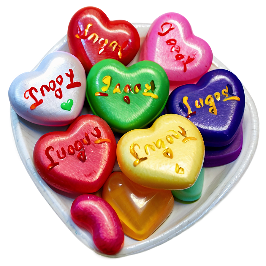 Download Sugar Candy Hearts Png 51 | Wallpapers.com