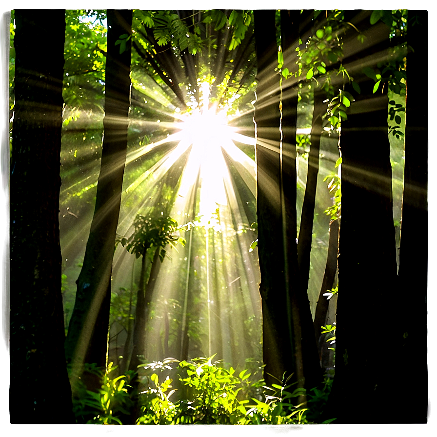 Download Sunrays Through Trees Png Swr | Wallpapers.com