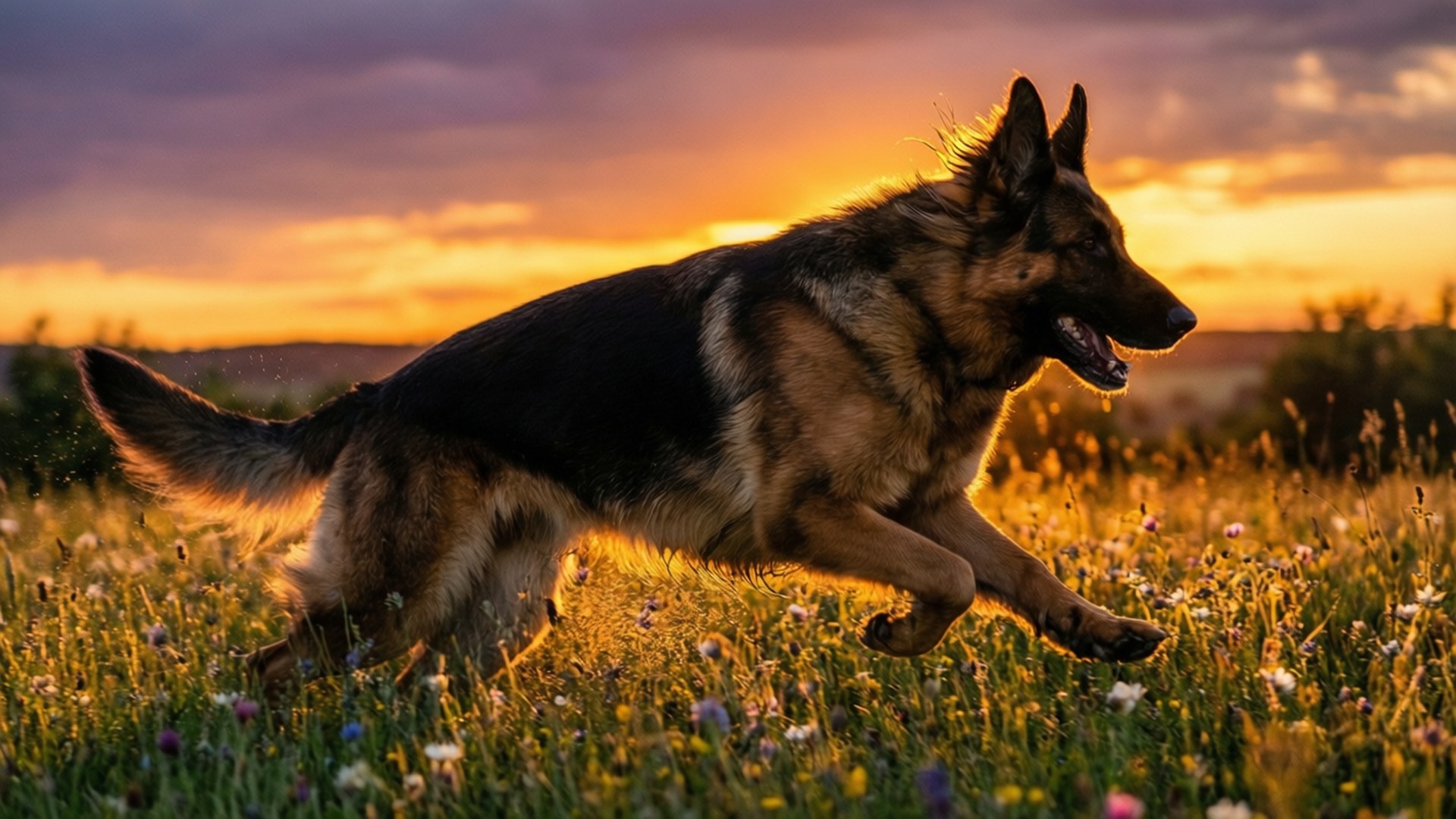 Download Sunset Runner Wallpaper | Wallpapers.com