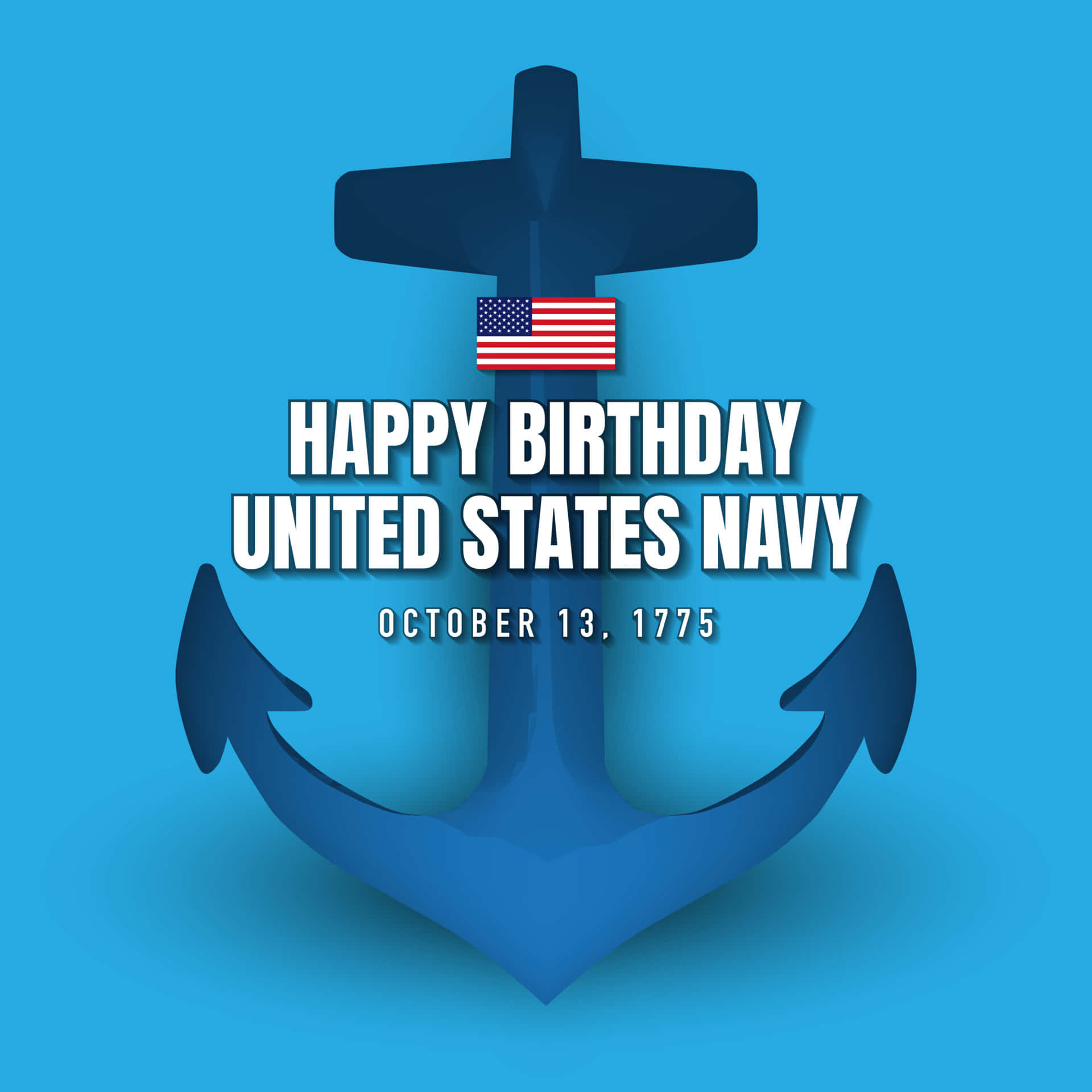 Download U S Navy Birthday Celebration Anchor Wallpaper | Wallpapers.com