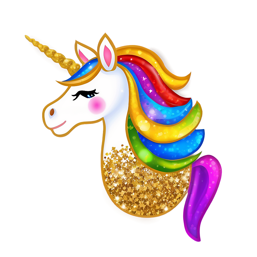 Glitter Unicorn Clip Art Pink Glitter Unicorn PNG Images, Pink Glitter