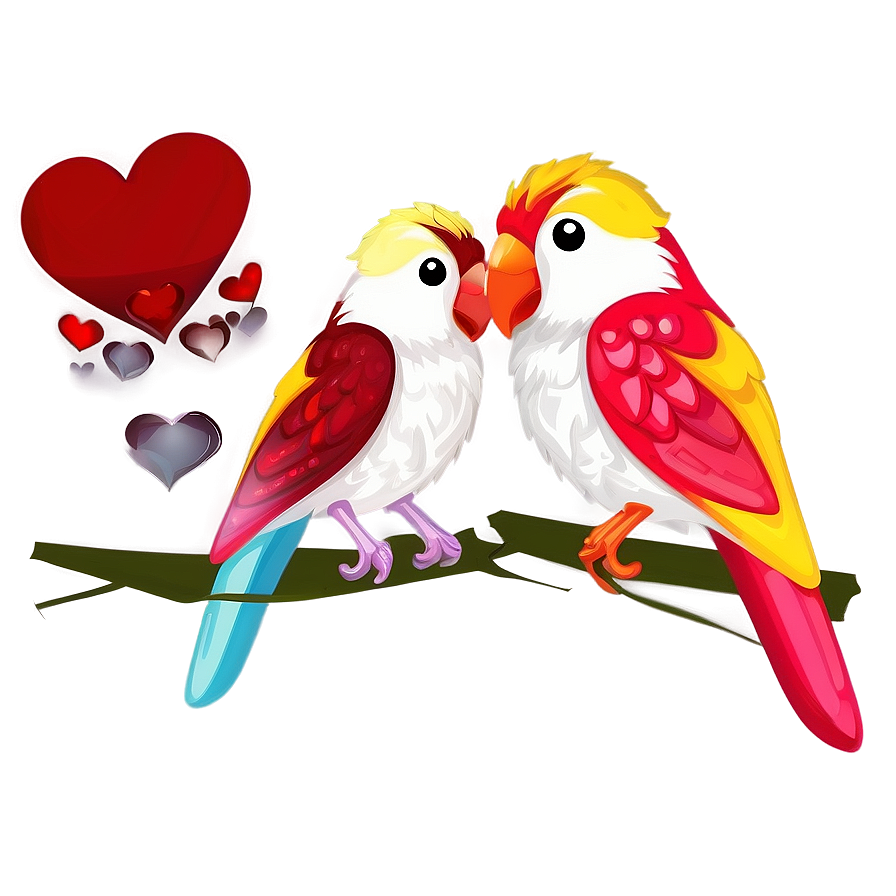 Download Valentines Day Love Birds Png 58 | Wallpapers.com