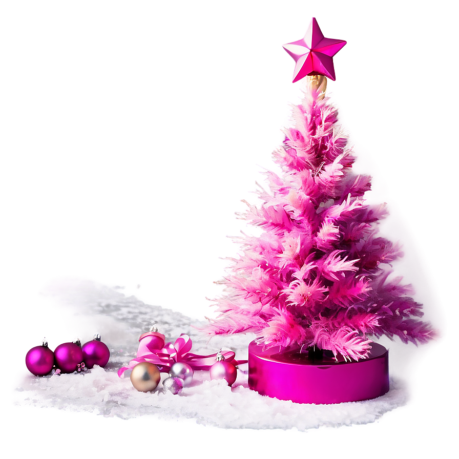 [200+] Pink Christmas Tree Png Images | Wallpapers.com