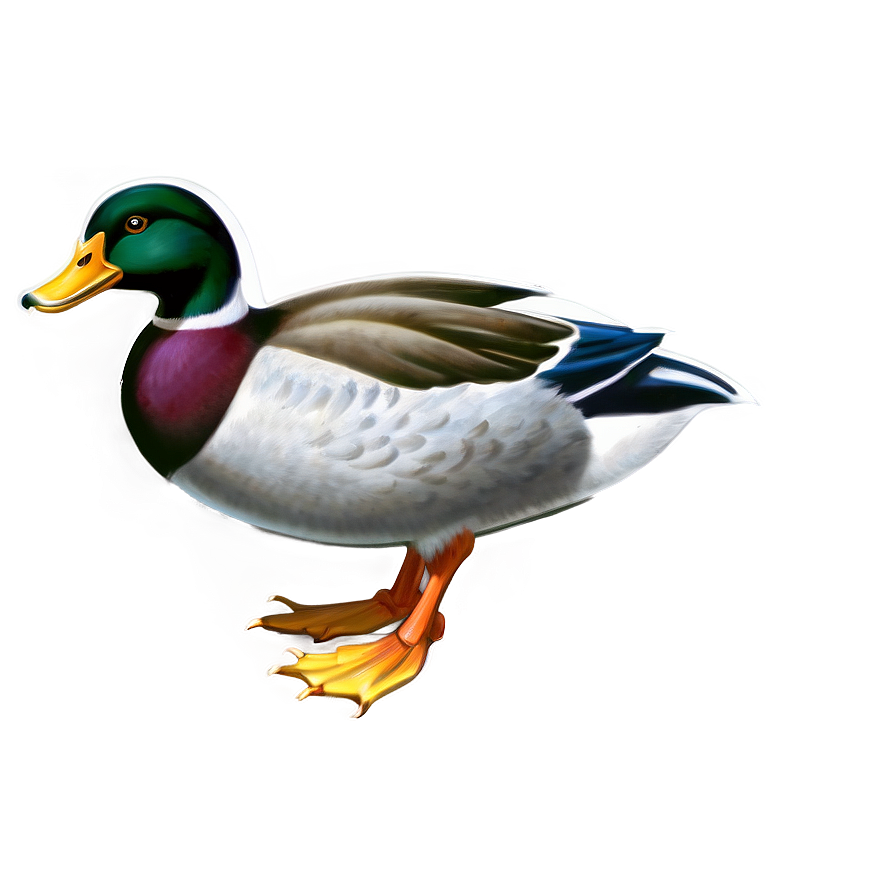 Download Vintage Duck Illustration Png Usc | Wallpapers.com