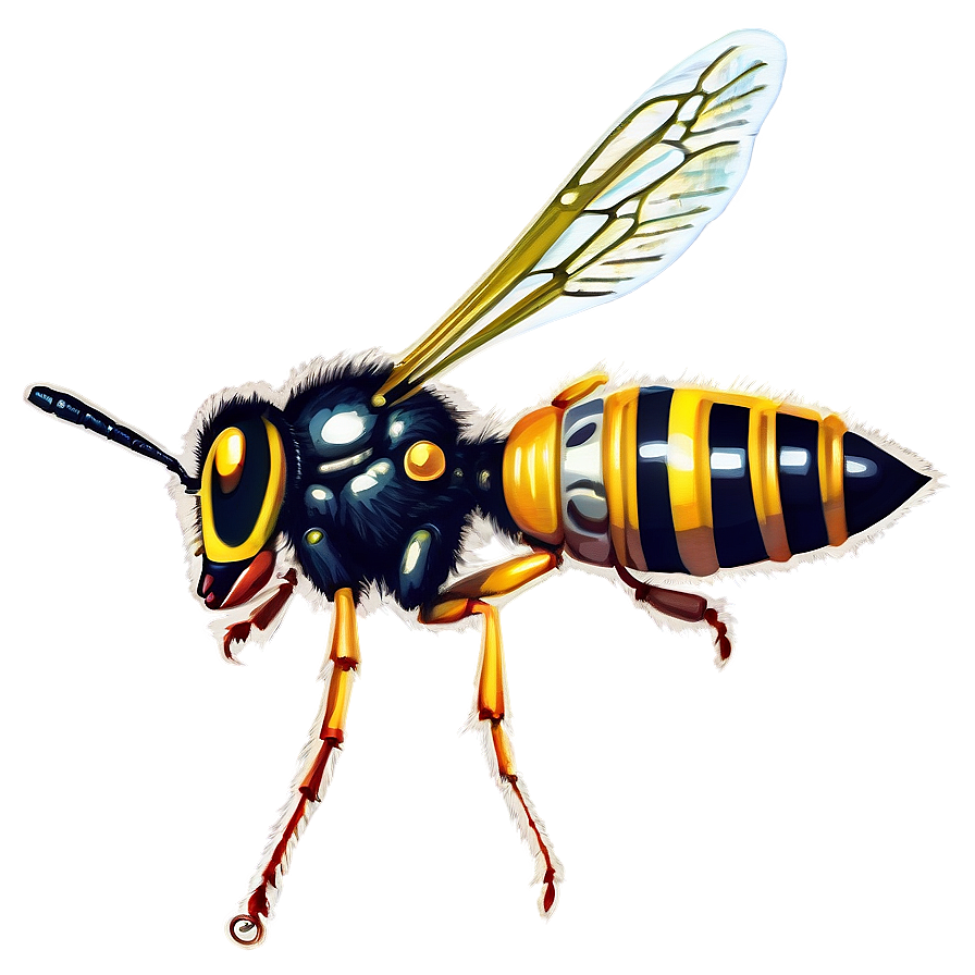 Download Vintage Wasp Illustration Png Cda64 | Wallpapers.com