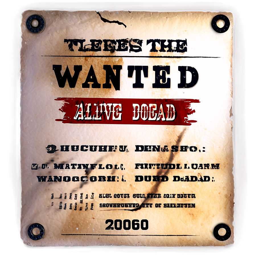 Download Wanted Alive Or Dead Png 06112024 | Wallpapers.com