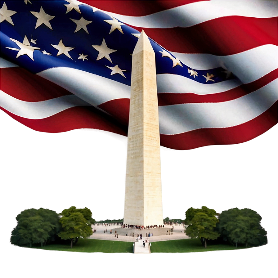 Download Washington Monument 4th Of July Theme Png 68 | Wallpapers.com