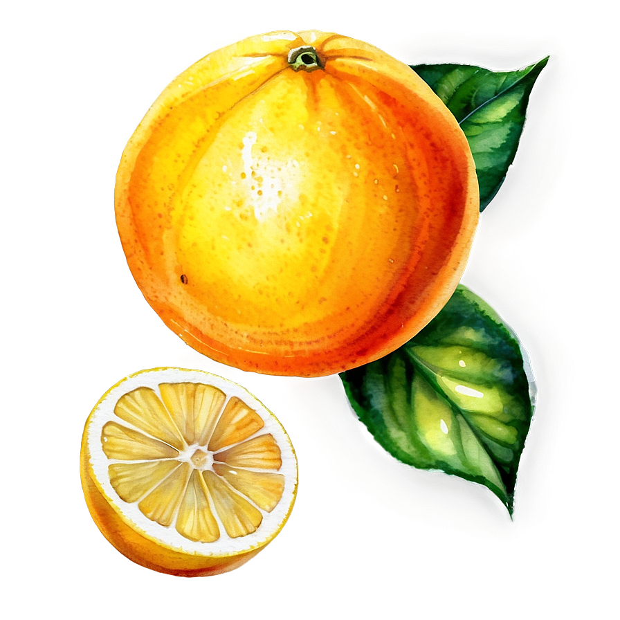 Download Watercolor Citrus Fruits Png 06242024 | Wallpapers.com