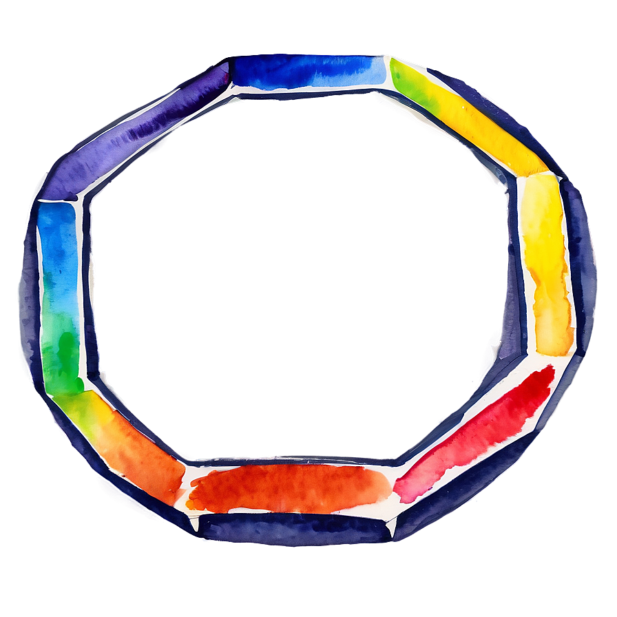 Download Watercolor Octagon Painting Png 06122024 | Wallpapers.com