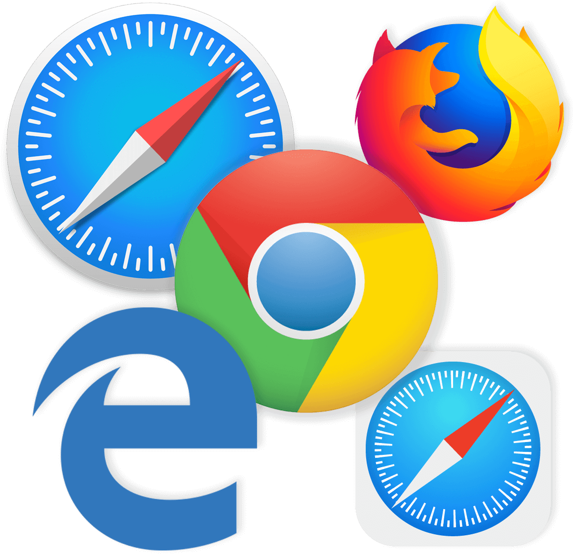 Download Web Browser Icons Collection | Wallpapers.com