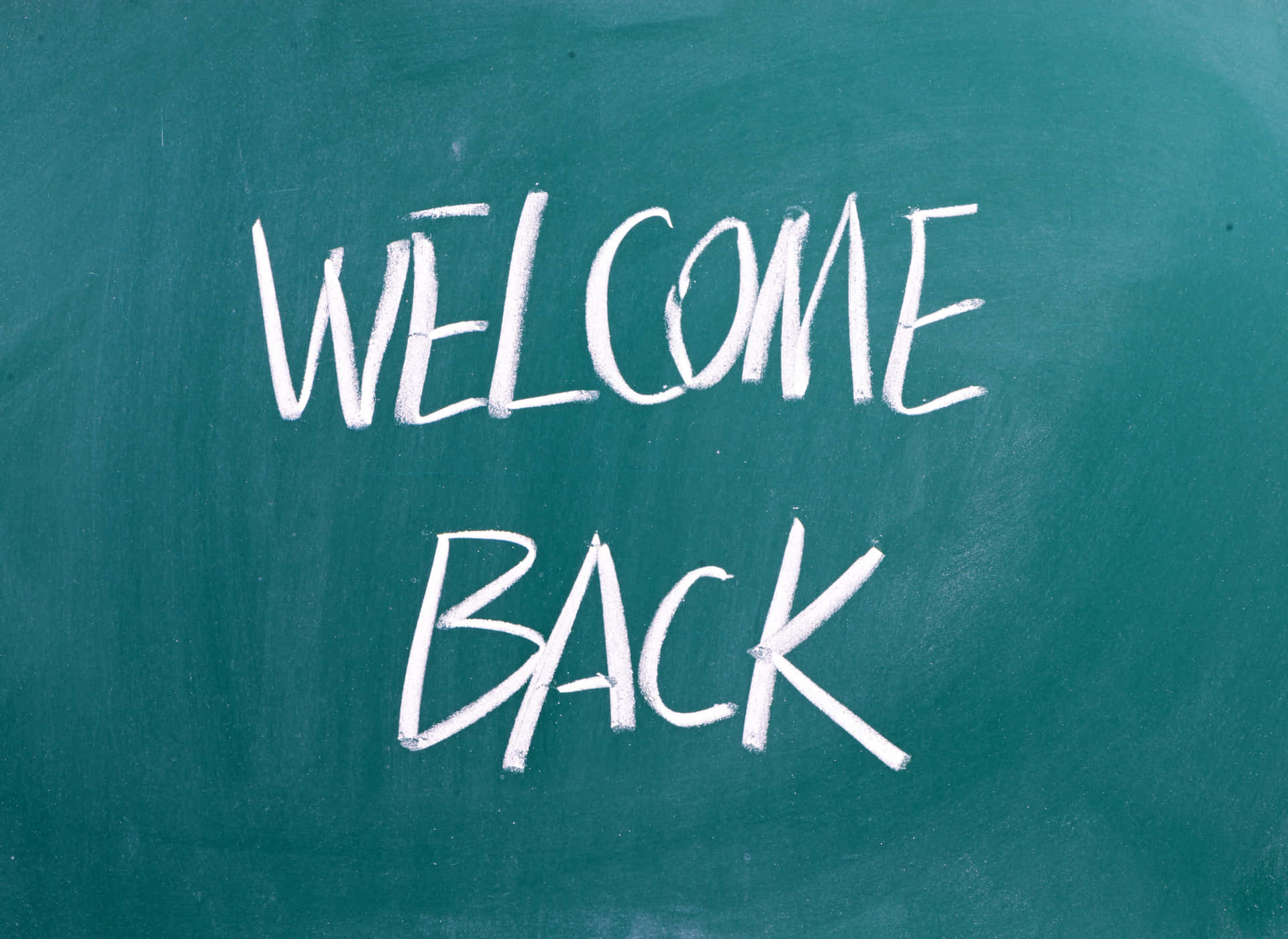 Download Welcome Back Chalkboard Message Wallpaper | Wallpapers.com