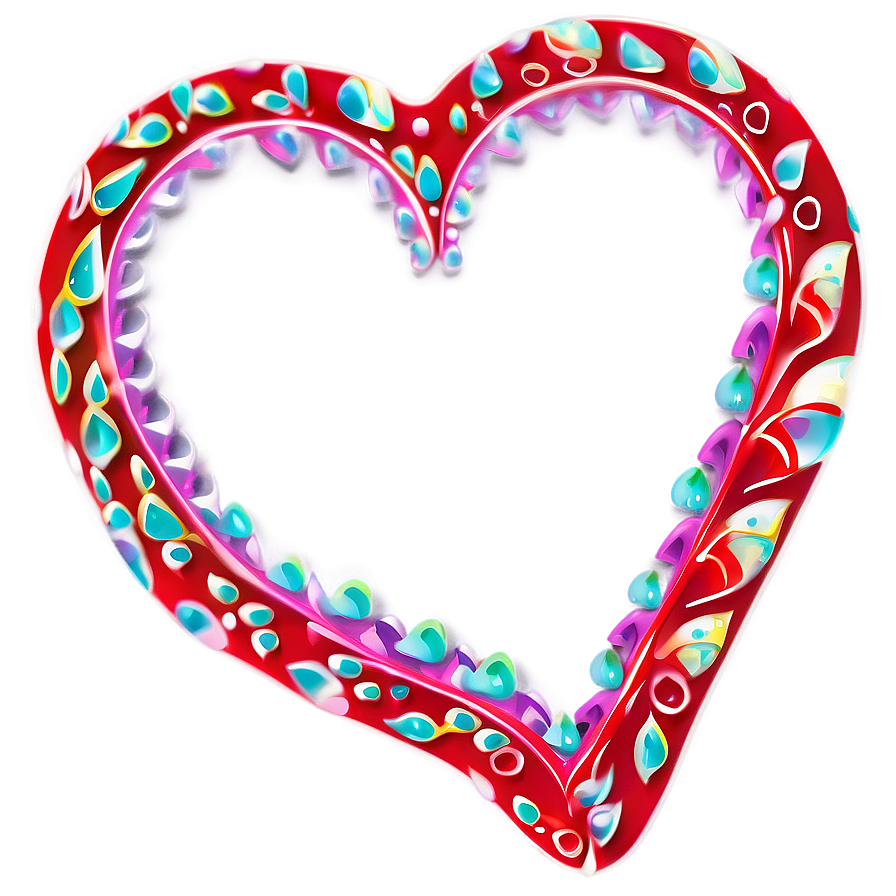 Download Whimsical Heart Border Png 05252024 | Wallpapers.com