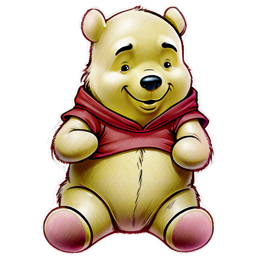 Download Winnie The Pooh Sitting Png 05062024 | Wallpapers.com