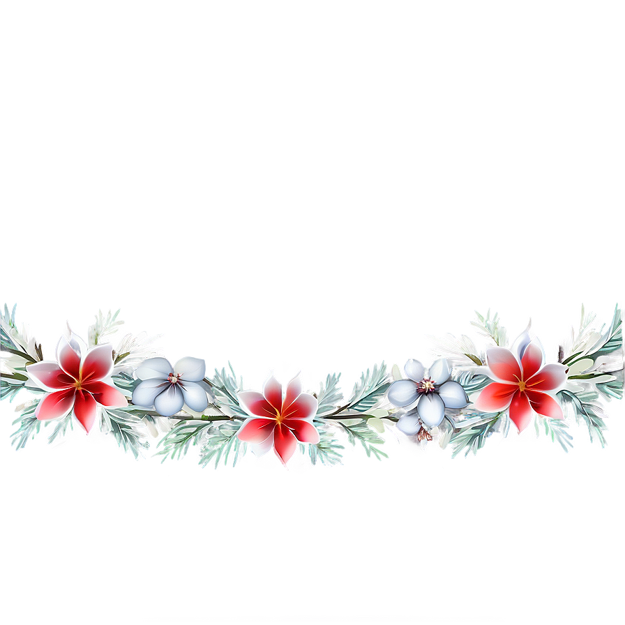 Download Winter Flower Border Png 81 | Wallpapers.com