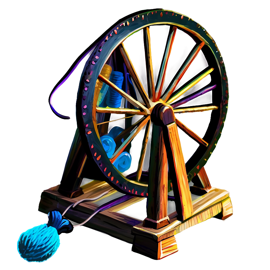 Download Wool Spinning Wheel Png Uyi20 | Wallpapers.com