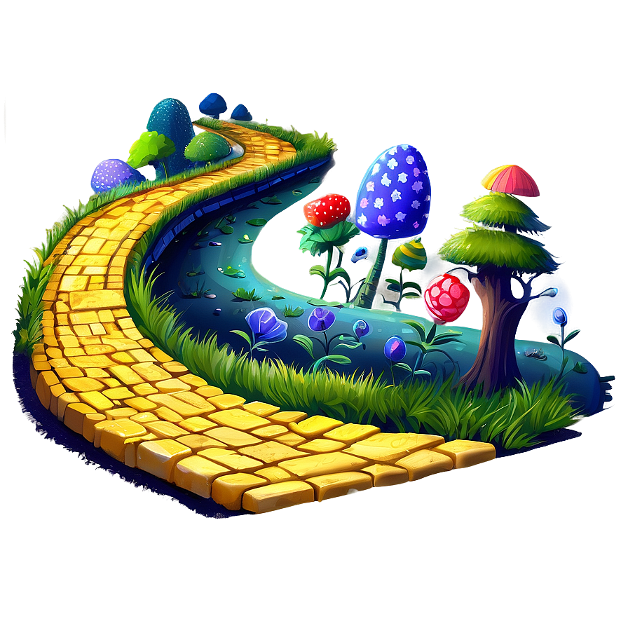 Download Yellow Brick Road Clipart Png Cem63 | Wallpapers.com
